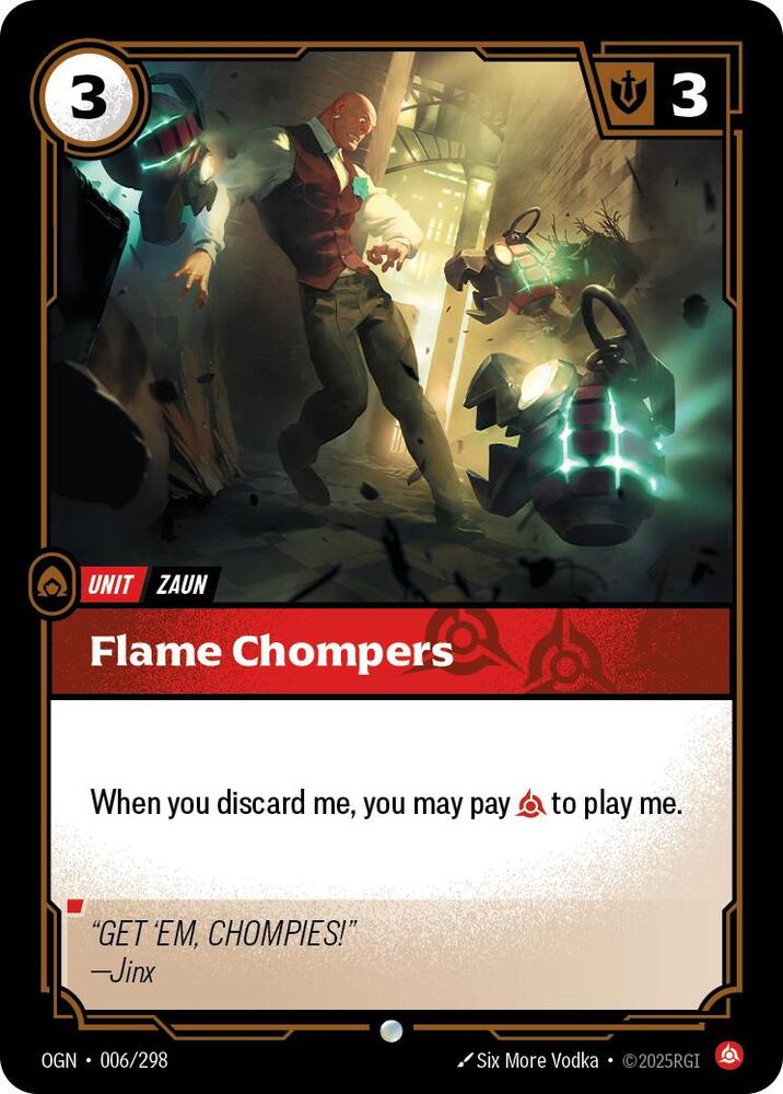 Flame Chompers - Origins - Riftbound: League of Legends Trading Card ...