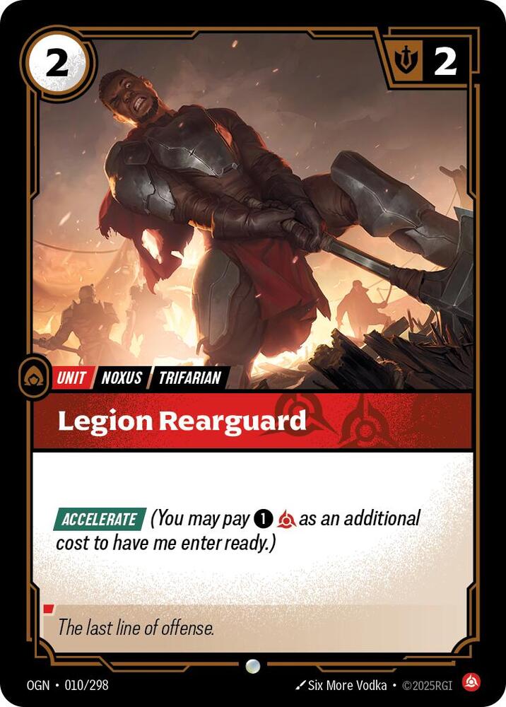 Legion Rearguard - Origins - Riftbound: League of Legends Trading Card ...