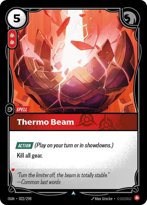 Thermo Beam - Origins - Riftbound: League of Legends Trading Card Game ...