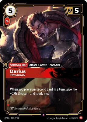 Darius - Trifarian - Origins - Riftbound: League of Legends Trading ...