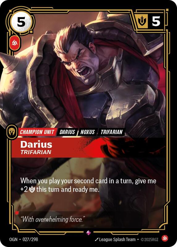 Darius - Trifarian - Origins - Riftbound: League of Legends Trading ...