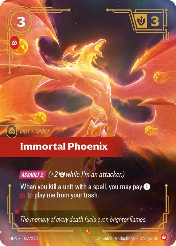 Immortal Phoenix - Origins - Riftbound: League of Legends Trading Card ...