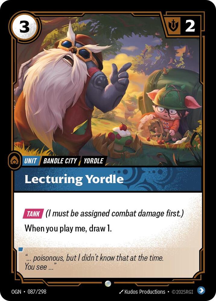 Lecturing Yordle - Origins - Riftbound: League of Legends Trading Card ...