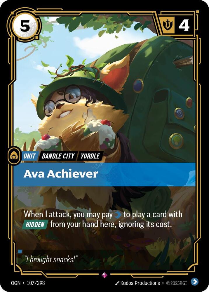 Ava Achiever - Origins - Riftbound: League of Legends Trading Card Game ...
