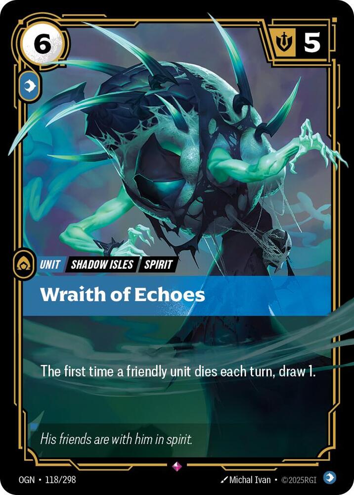 Wraith of Echoes - Origins - Riftbound: League of Legends Trading Card ...