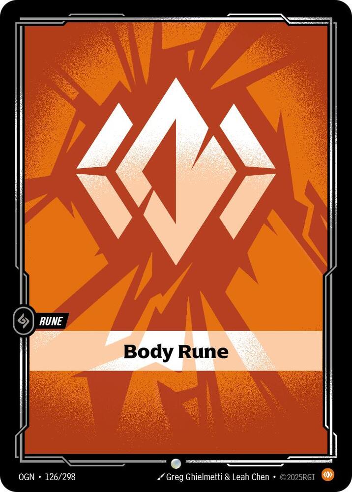 Body Rune - Origins - Riftbound: League of Legends Trading Card Game ...