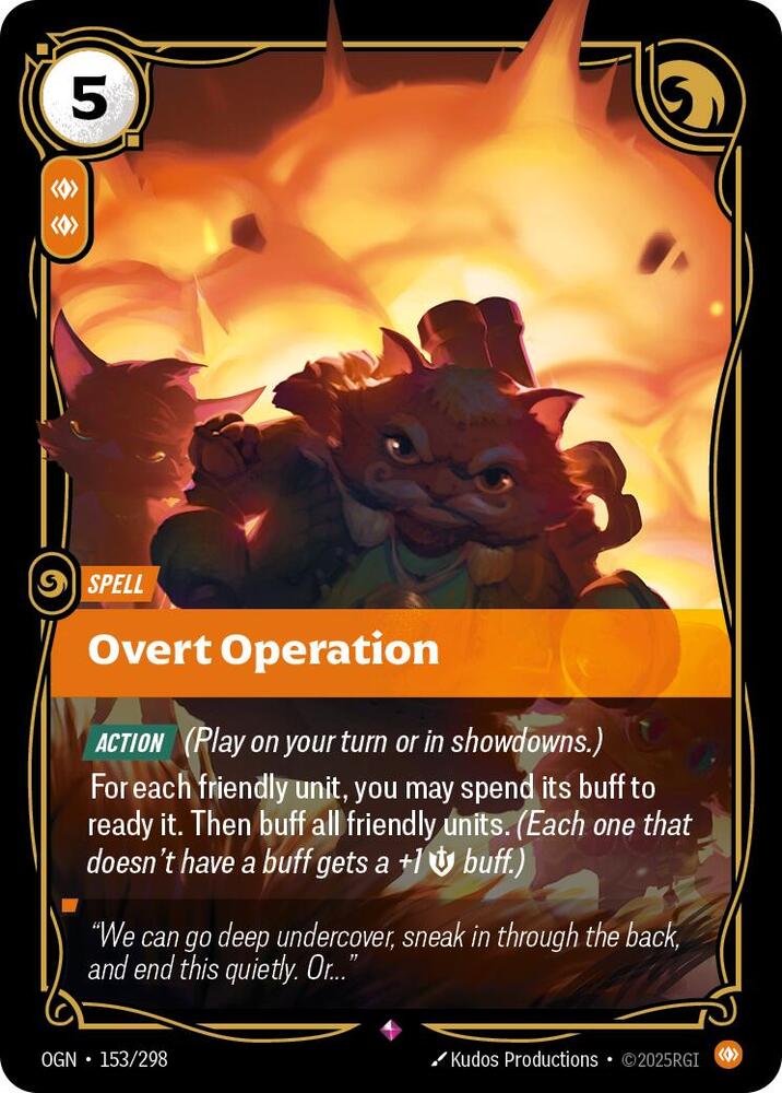Overt Operation - Origins - Riftbound: League of Legends Trading Card ...