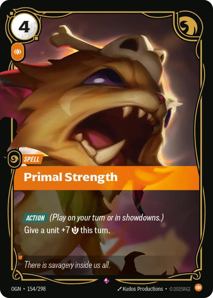 Primal Strength - Origins - Riftbound: League of Legends Trading Card ...