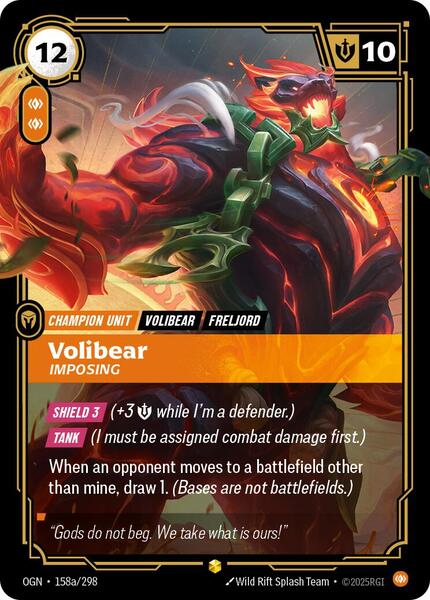 Volibear - Imposing (Alternate Art) - Origins - Riftbound: League of ...