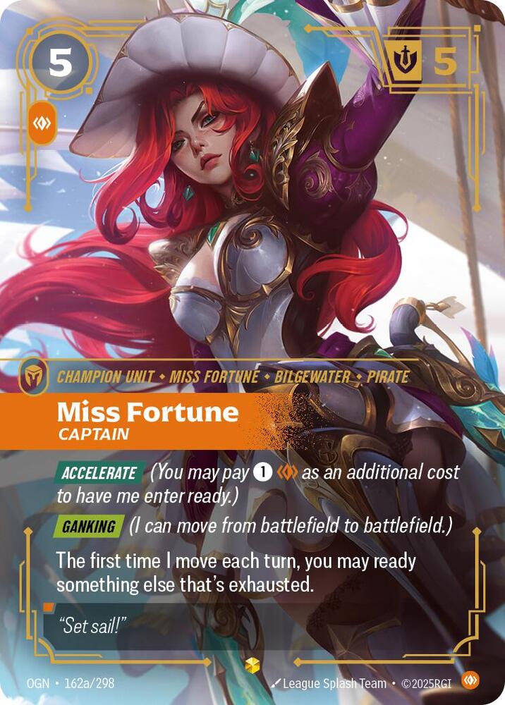 Miss Fortune - Captain (Alternate Art) - Origins - Riftbound: League of ...