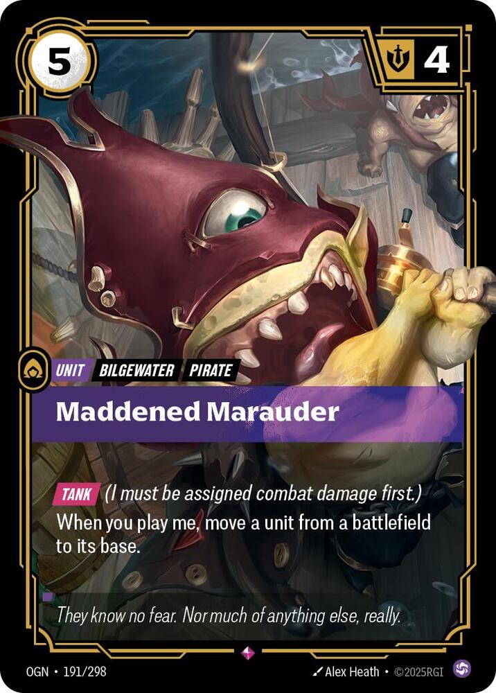 Maddened Marauder - Origins - Riftbound: League of Legends Trading Card ...