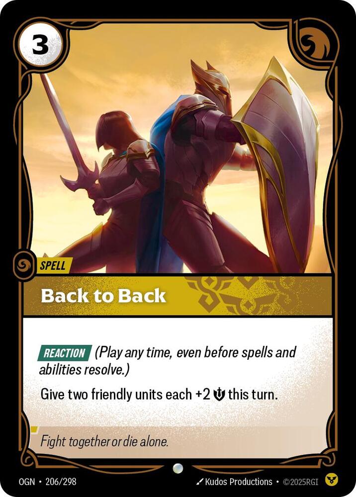Back to Back - Origins - Riftbound: League of Legends Trading Card Game ...