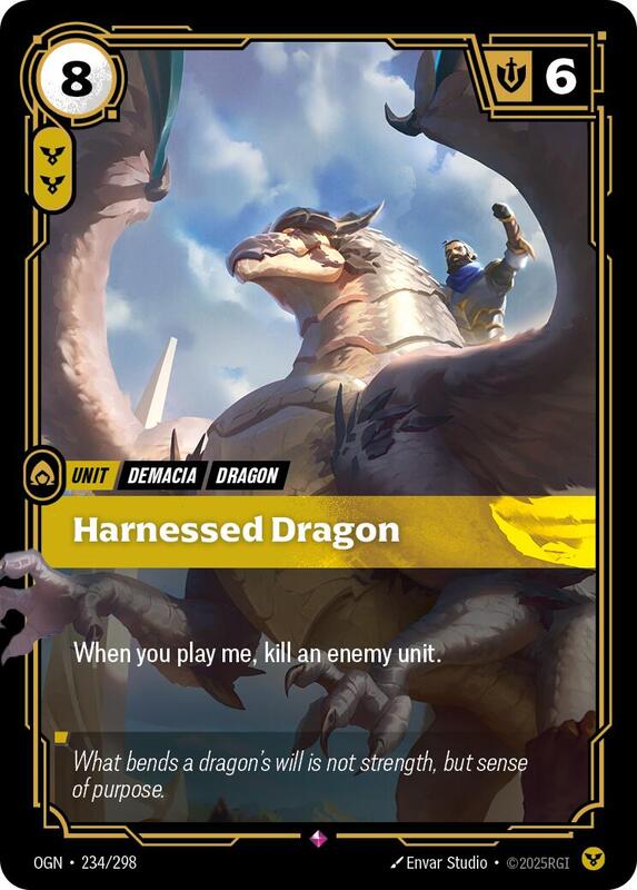 Harnessed Dragon - Origins - Riftbound: League of Legends Trading Card ...