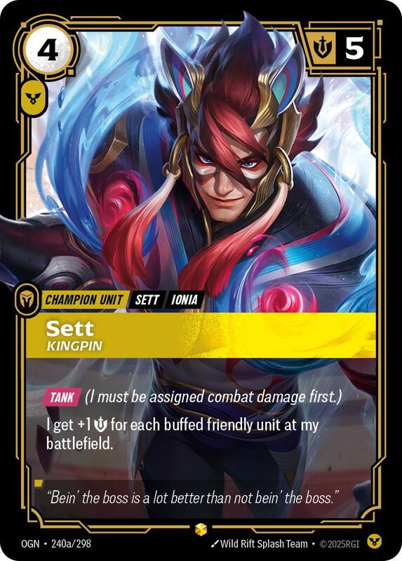 Sett - Kingpin (Alternate Art) - Origins - Riftbound: League of Legends ...