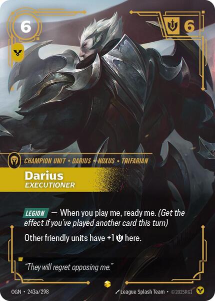 Darius - Executioner (Alternate Art) - Origins - Riftbound: League of ...