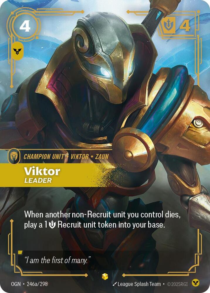 Viktor - Leader (Alternate Art) - Origins - Riftbound: League of Legends Trading Card Game ...