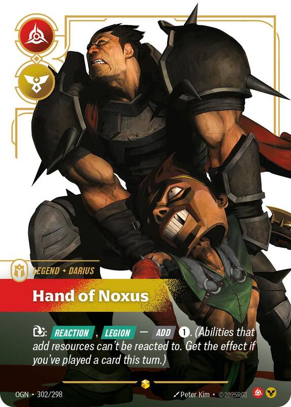 Darius - Hand of Noxus (Overnumbered) - Origins - Riftbound: League of Legends Trading Card Game ...