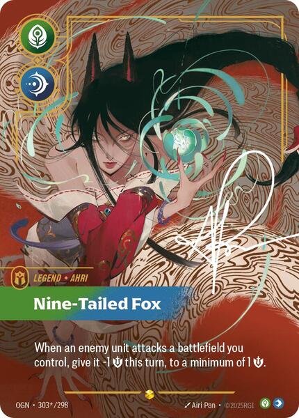 Ahri - Nine-Tailed Fox (Signature) - Origins - Riftbound: League of ...