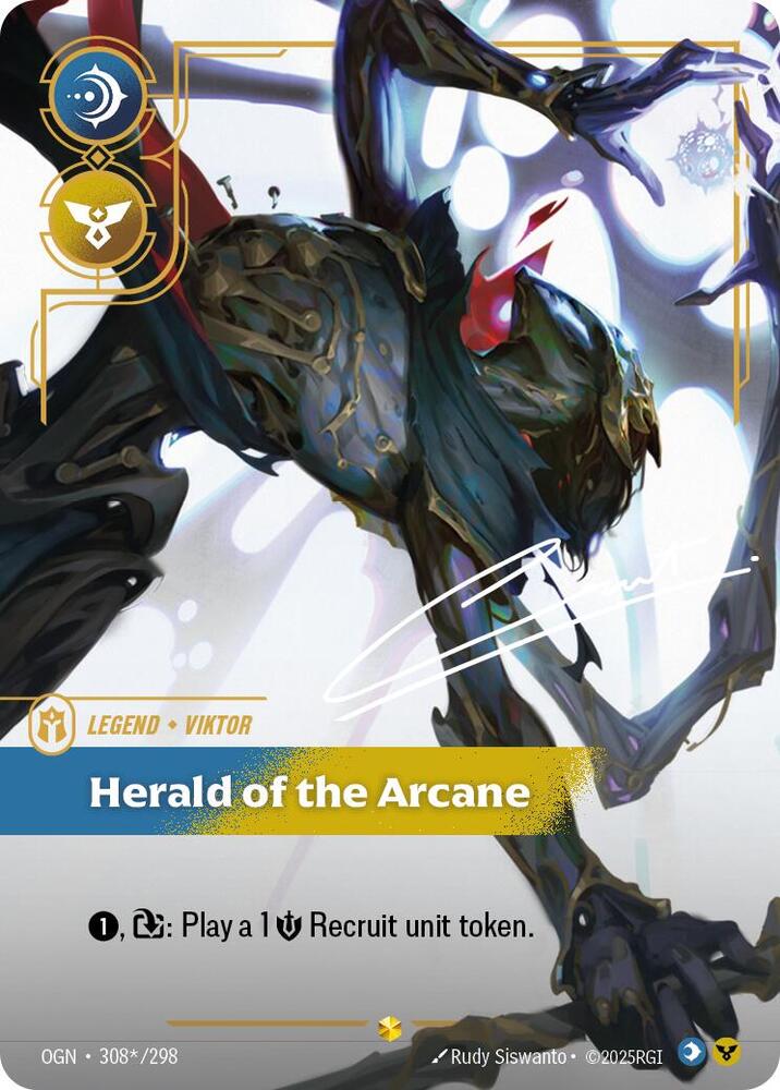 Viktor - Herald of the Arcane (Signature) - Origins - Riftbound: League of Legends Trading Card ...