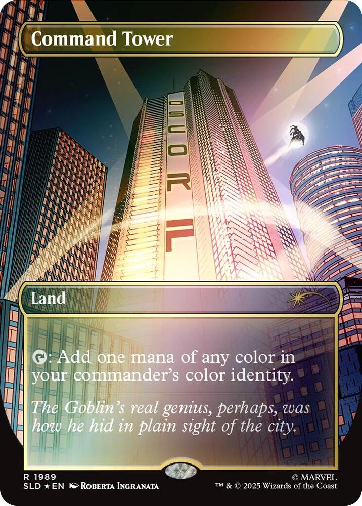 Command Tower (1989) (Rainbow Foil) - Secret Lair Drop Series - Magic ...