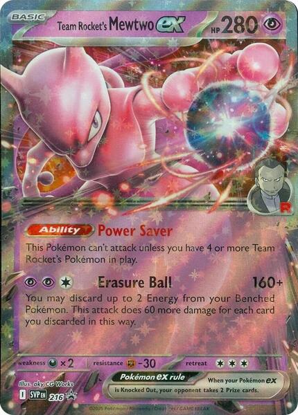 Team Rocket's Mewtwo ex - 216 - SV: Scarlet & Violet Promo Cards ...