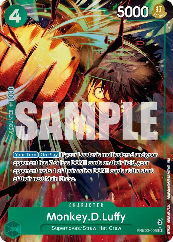 Monkey.D.Luffy - PRB02-005 (Alternate Art) - Premium Booster -The Best ...