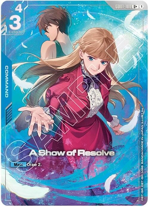 A Show of Resolve (U+) (PB01) - Gundam Promotional Cards - Gundam Card ...