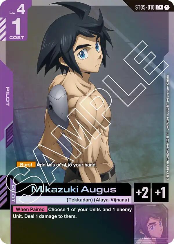 Mikazuki Augus (C+) - Starter Deck 05: Iron Bloom - Gundam Card Game - TCGplayer.com