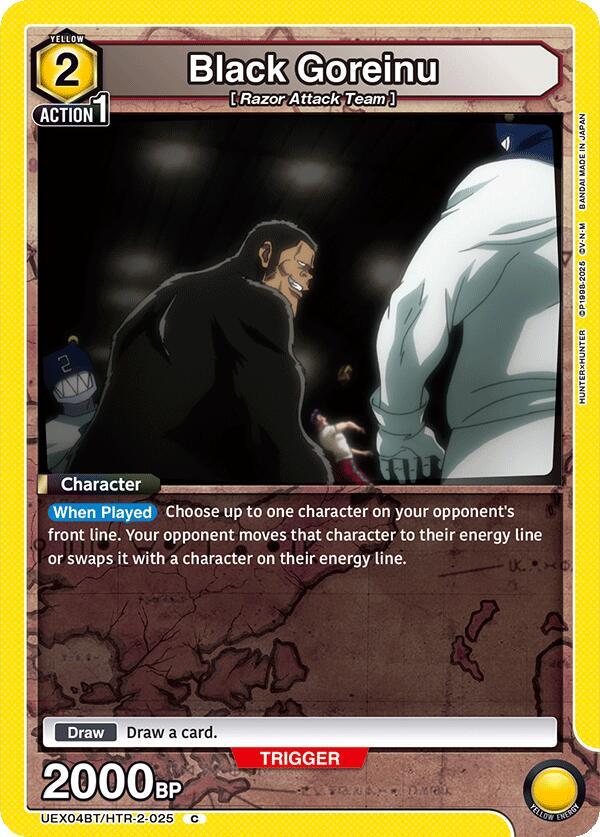 Black Goreinu - UEX04BT: HUNTER X HUNTER Vol.2 - Union Arena ...