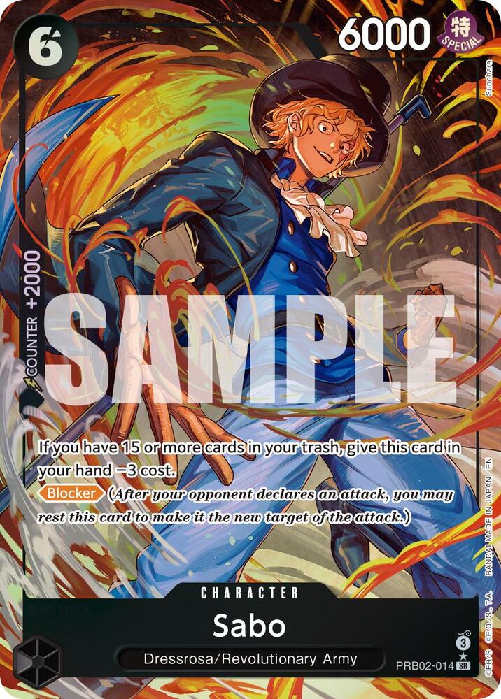 Sabo - PRB02-014 (Alternate Art) - Premium Booster -The Best- Vol. 2 - One Piece Card Game ...