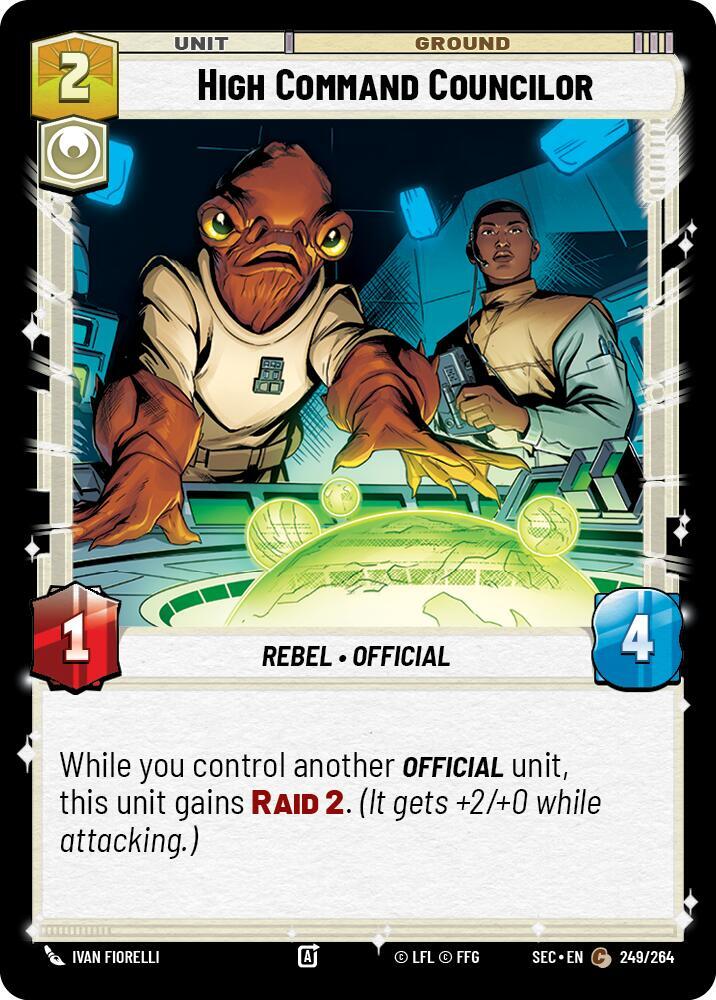 High Command Councilor - Secrets of Power - Star Wars: Unlimited ...