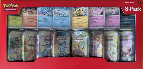 Costco Prismatic Evolutions 8-Pack Mini Tins - Miscellaneous Cards ...