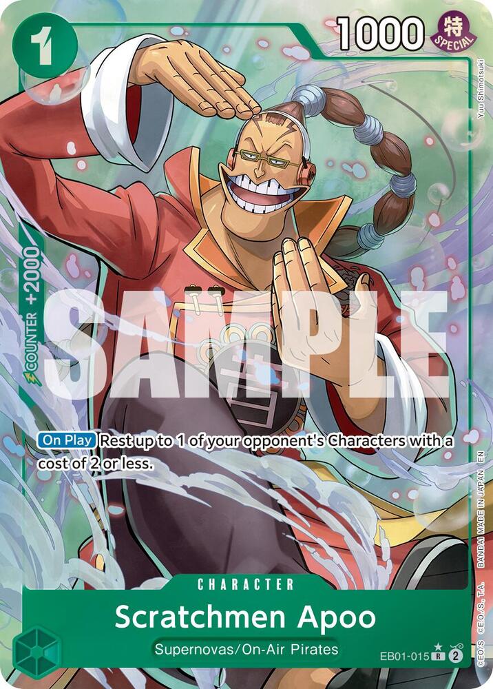 Scratchmen Apoo - EB01-015 (Alternate Art) - Premium Booster -The Best ...