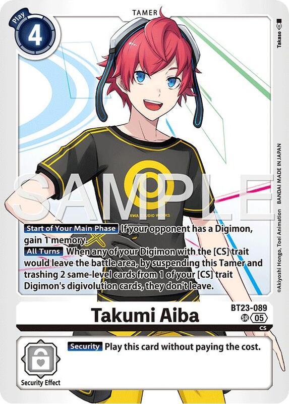 Takumi Aiba - Hackers' Slumber - Digimon Card Game - TCGplayer.com