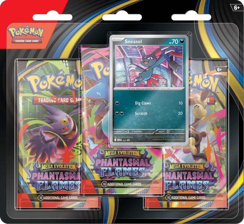 Phantasmal Flames 3 Pack Blister [Sneasel] - ME02: Phantasmal Flames ...