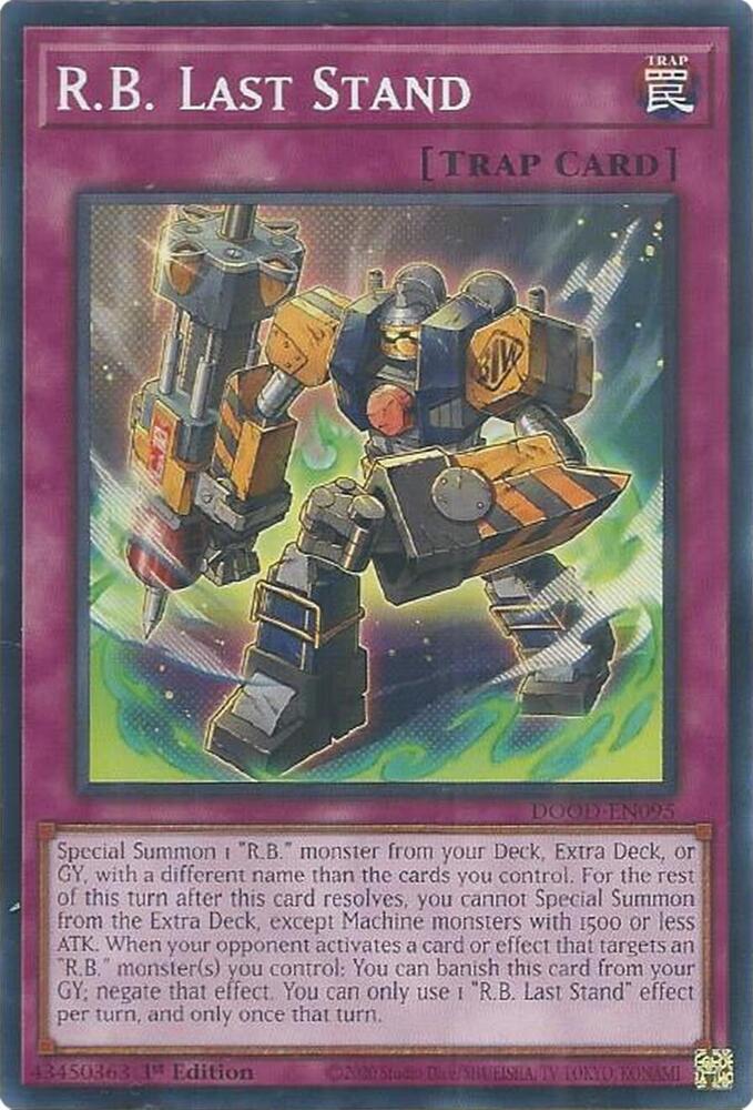 R.B. Last Stand - Doom of Dimensions - YuGiOh - TCGplayer.com