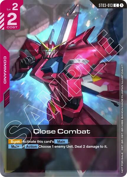 Close Combat (Championship Participation Pack 01) - Gundam Promotional ...