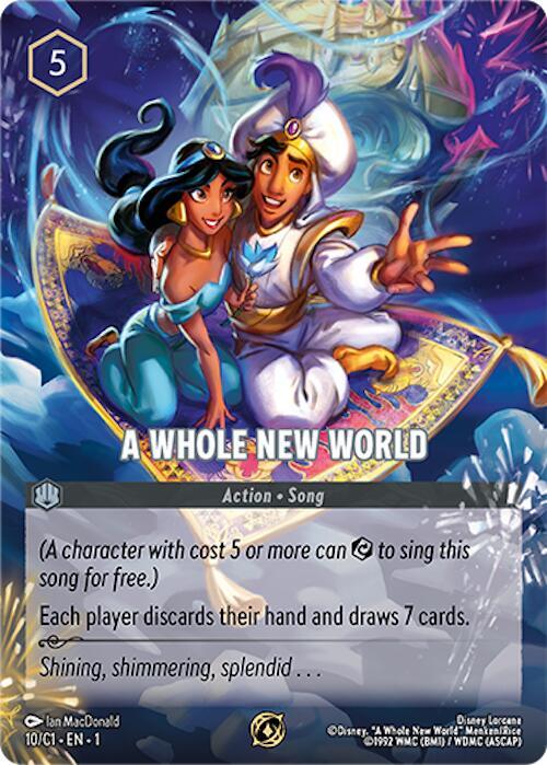 A Whole New World - Disney Lorcana Promo Cards - Disney Lorcana ...