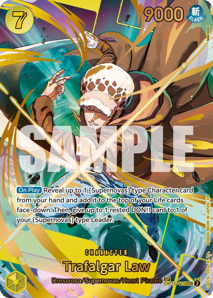 Trafalgar Law - OP10-119 (SP) - Premium Booster -The Best- Vol. 2 - One Piece Card Game ...