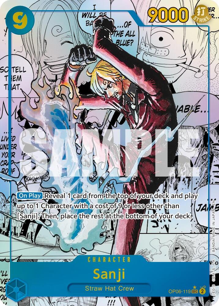 Sanji - OP06-119 (Manga) - Premium Booster -The Best- Vol. 2 - One Piece Card Game - TCGplayer.com