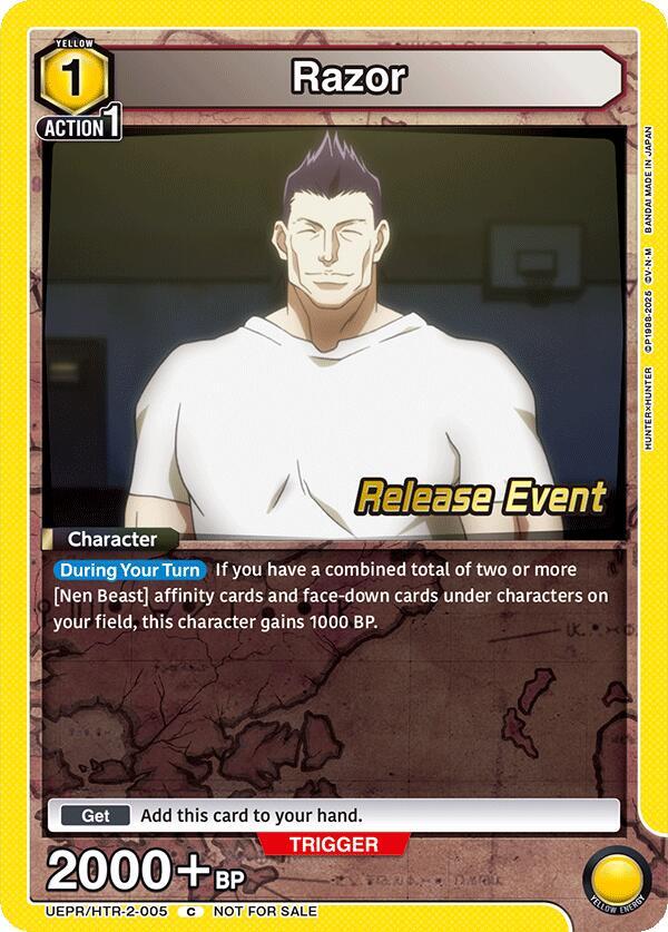 Razor (005) - UEX04BT: HUNTER X HUNTER Vol.2 Release Event Cards ...
