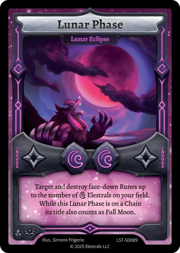Lunar Phase - Lunar Eclipse - Divine Champions: Lifestream Starter ...