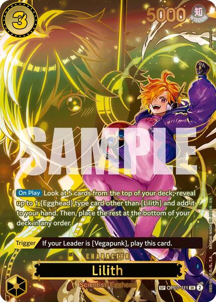 Lilith - OP07-111 (SP) - Carrying On His Will - One Piece Card Game ...