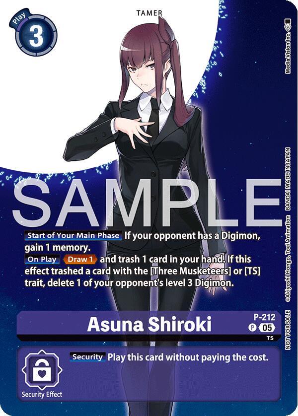 Asuna Shiroki (Hacker's Slumber Box Promotion Pack) - Digimon Promotion Cards - Digimon Card ...