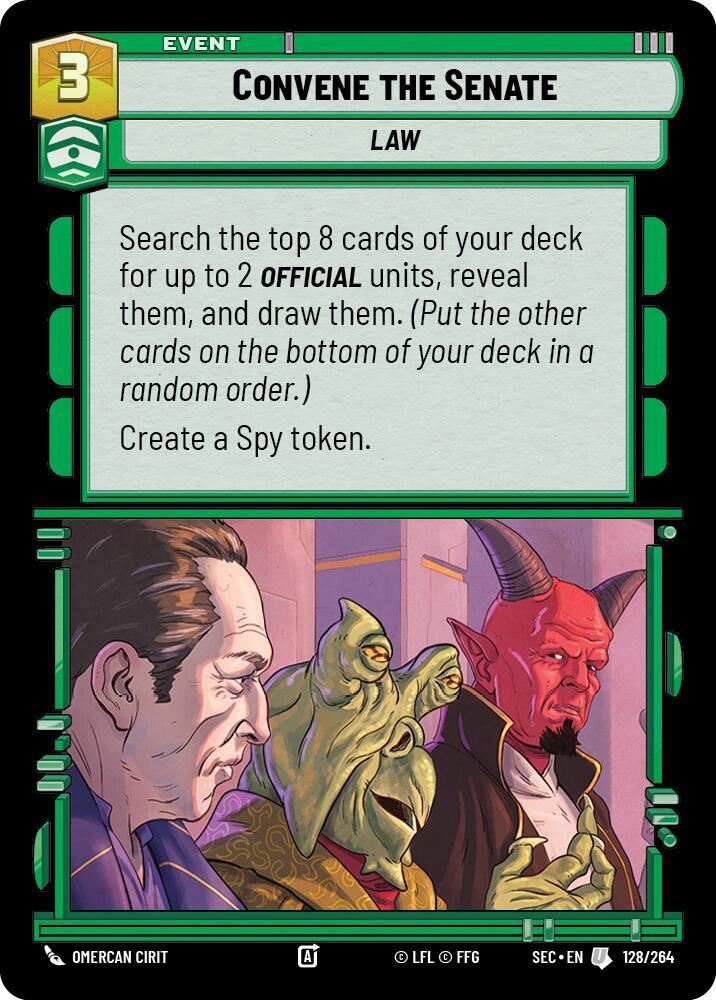 Convene the Senate - Secrets of Power - Star Wars: Unlimited ...