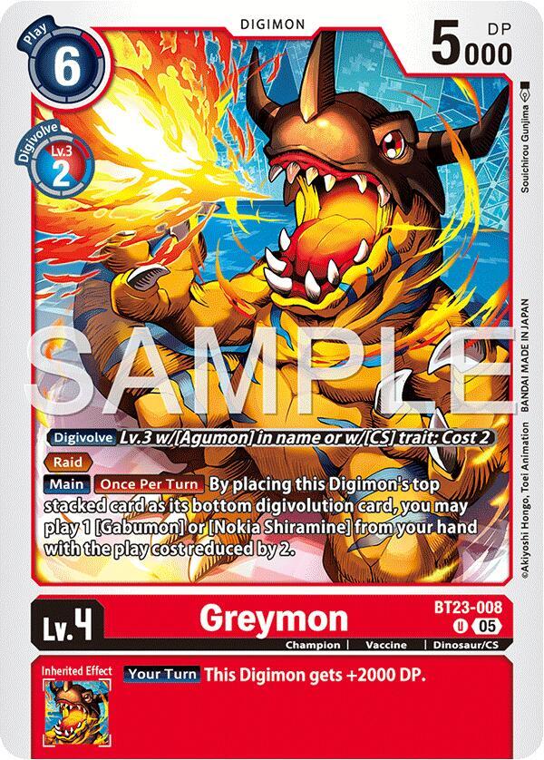Greymon - Hackers' Slumber - Digimon Card Game - TCGplayer.com