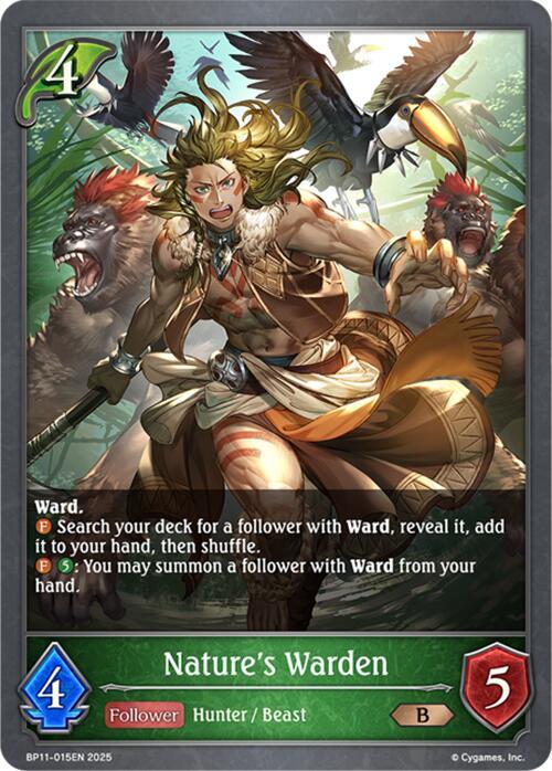 Nature's Warden - BP11: Bullet of Fate - Shadowverse: Evolve ...