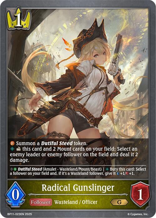 Radical Gunslinger - BP11: Bullet of Fate - Shadowverse: Evolve - TCGplayer.com