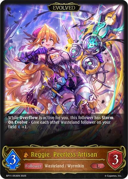 Reggie, Peerless Artisan (Evolved) - BP11: Bullet of Fate - Shadowverse ...