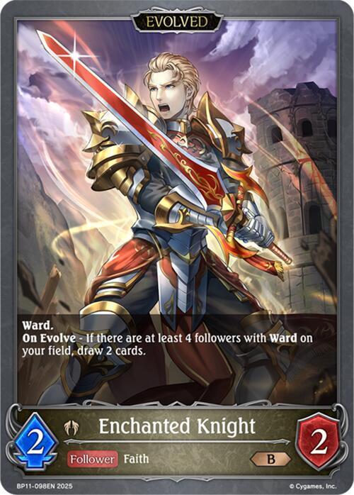 Enchanted Knight (Evolved) - BP11: Bullet of Fate - Shadowverse: Evolve ...